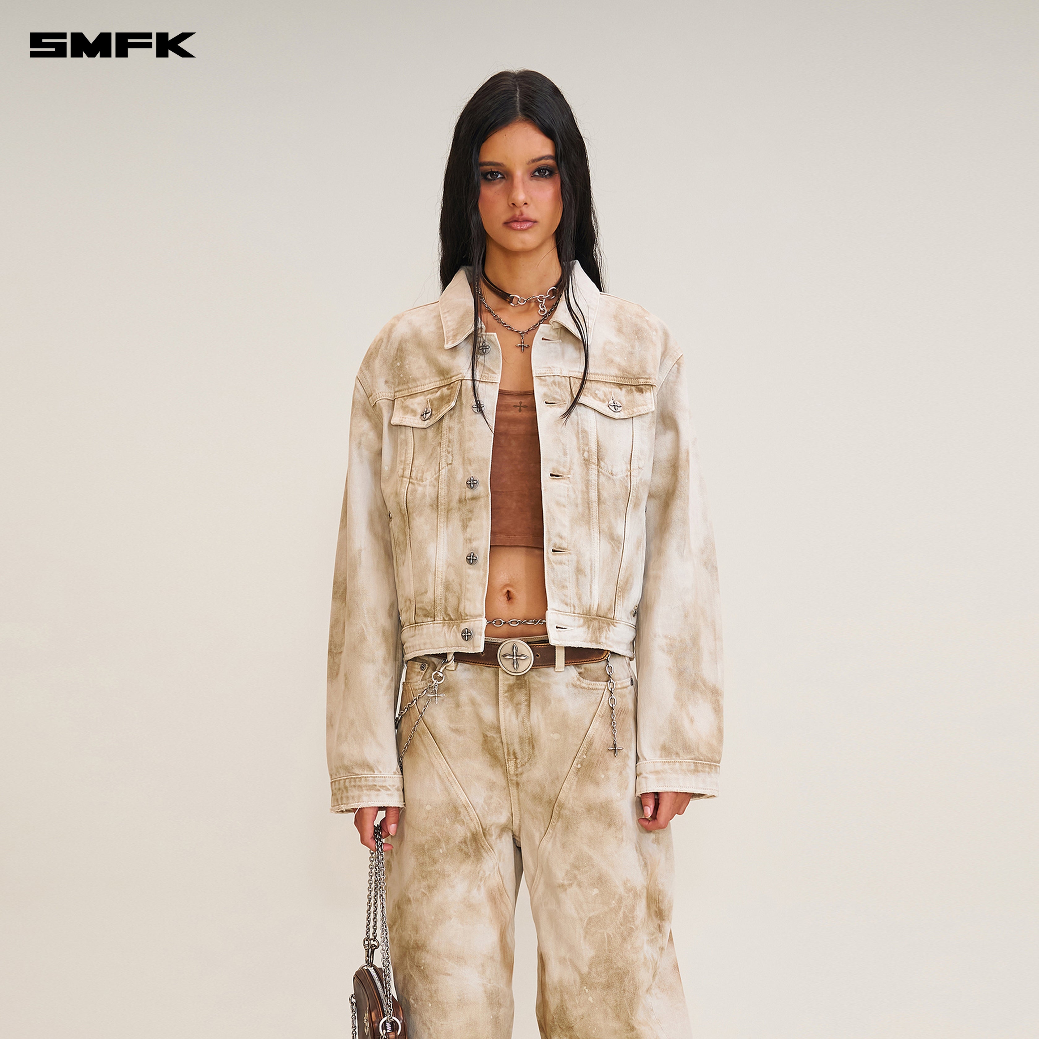 RAGE WILD DENIM JACKET (HANDCRAFTED) WILD BROWN – SMFK Official