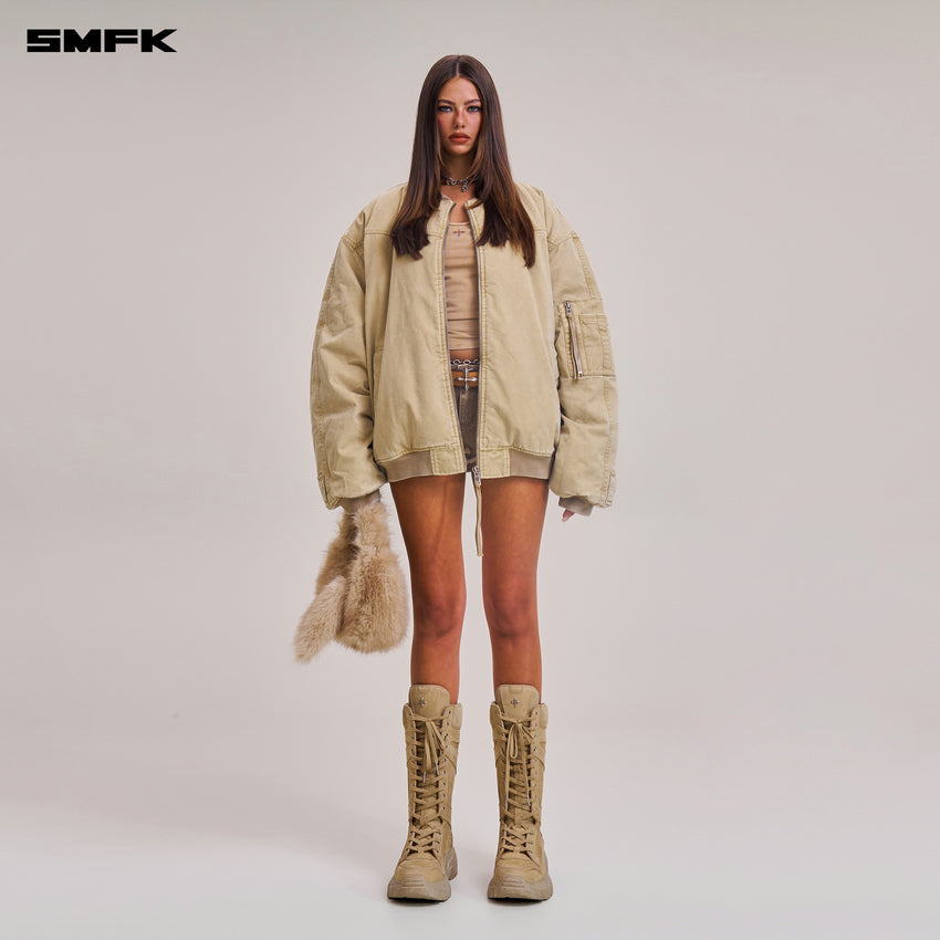 VINTAGE VANISH STORM DYE MASSIVE PILOT JACKET/STONE WASH VANISH SAND ...