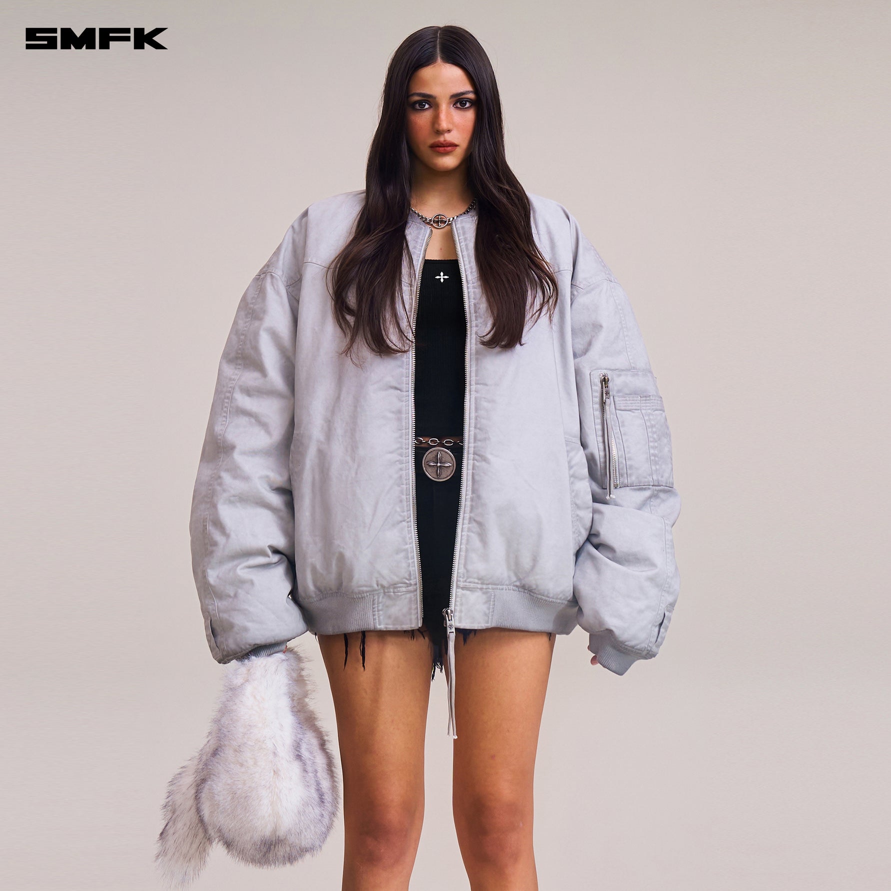 VINTAGE VANISH STORM DYE MASSIVE PILOT JACKET/STONE WASH VANISH WHITE ...