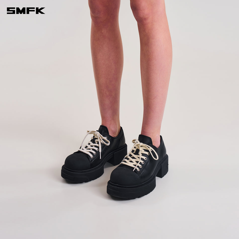 COMPASS MODE MIX THICK SNEAKER/LEATHER WILD BLACK – SMFK Official