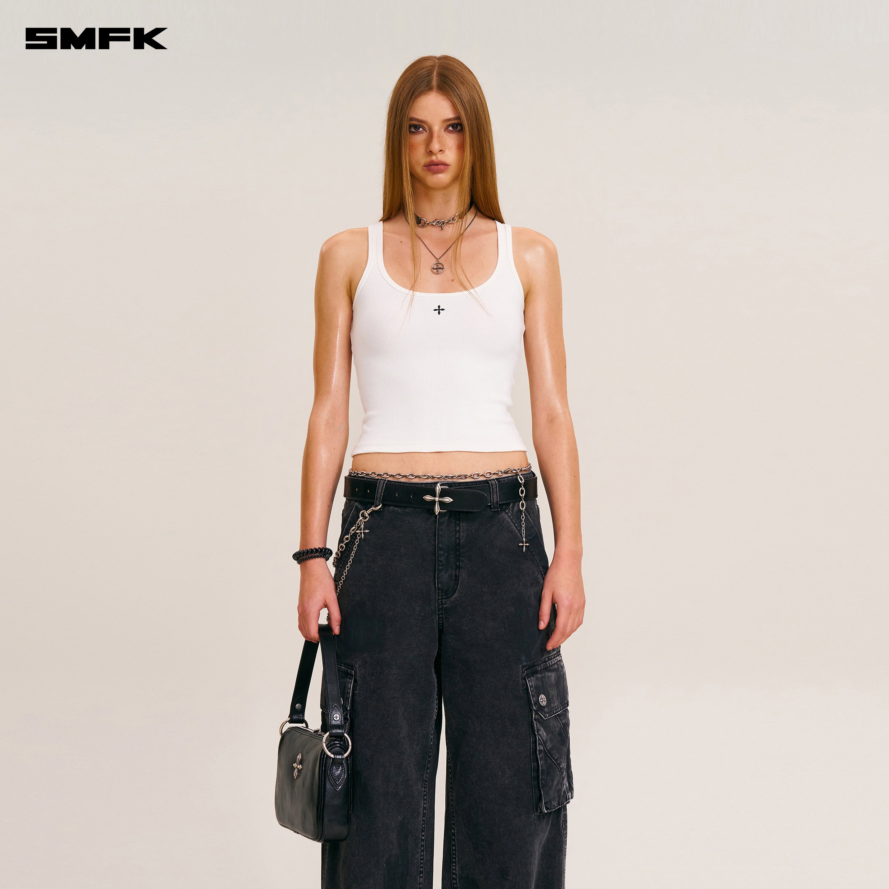 VINTAGE STORM FADE RIDER TANK SNOW MOUNTAIN WHITE – SMFK Official
