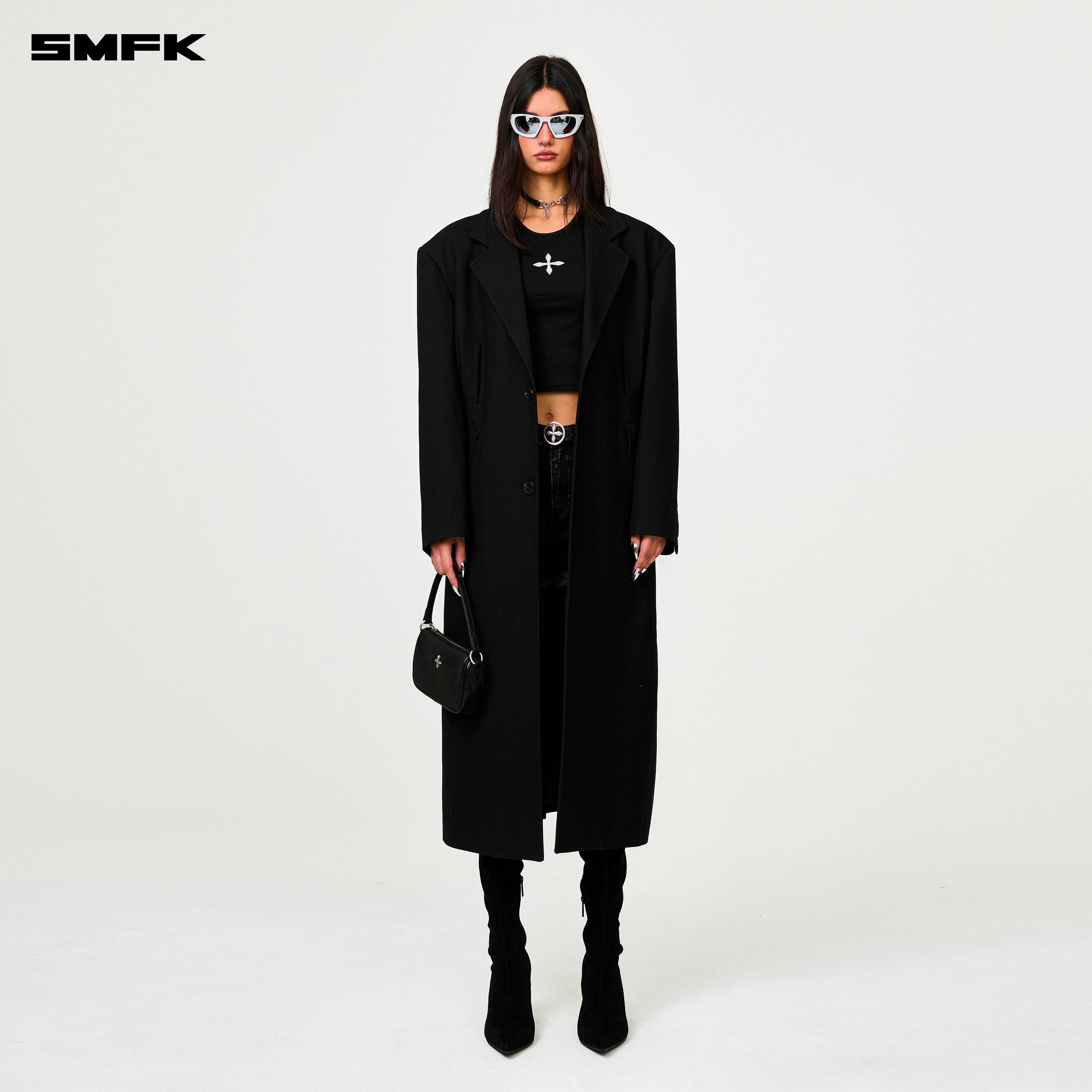 Compass Designer Midnight Trench Coat – SMFK Official