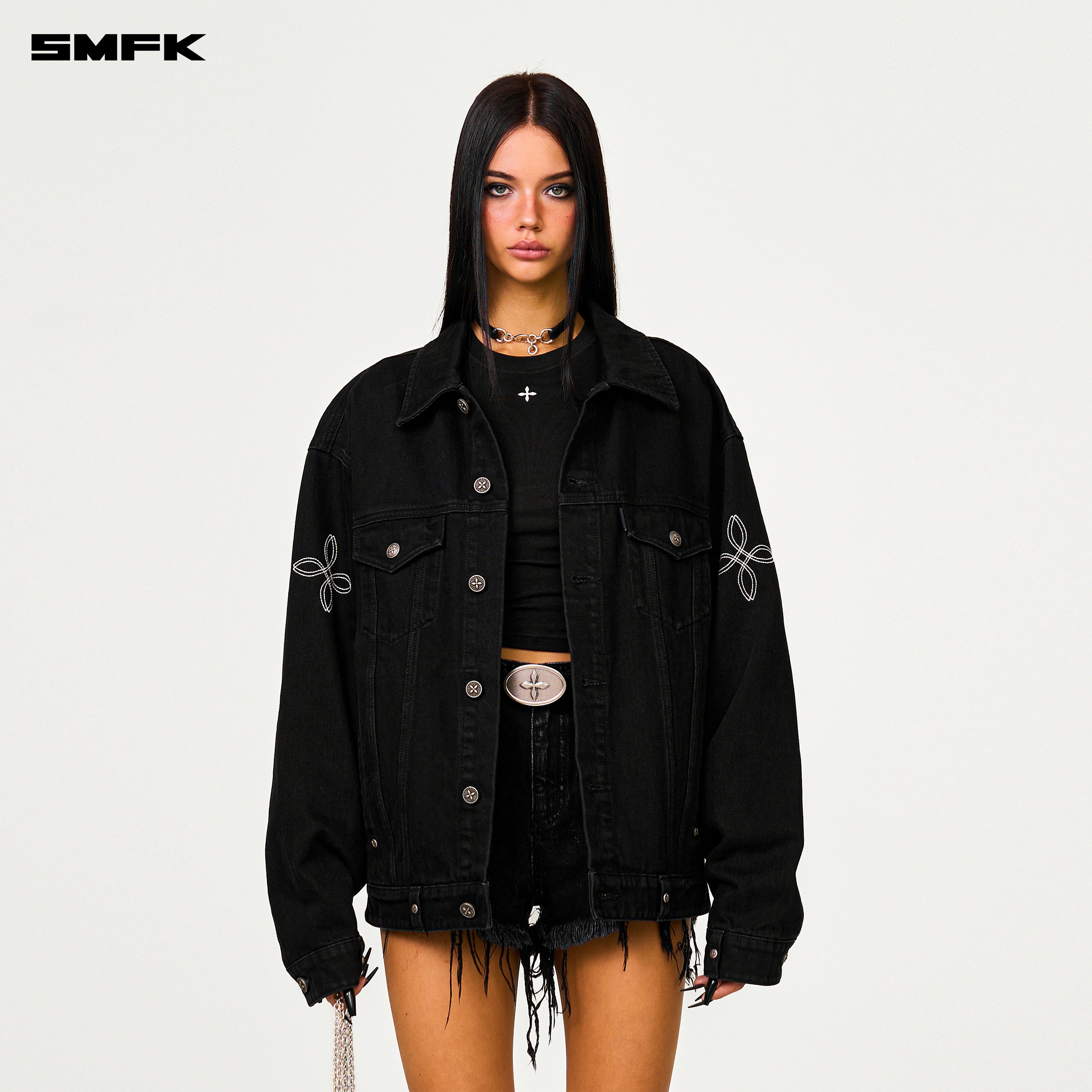 Compass Tarpan Black Denim Jacket – SMFK Official