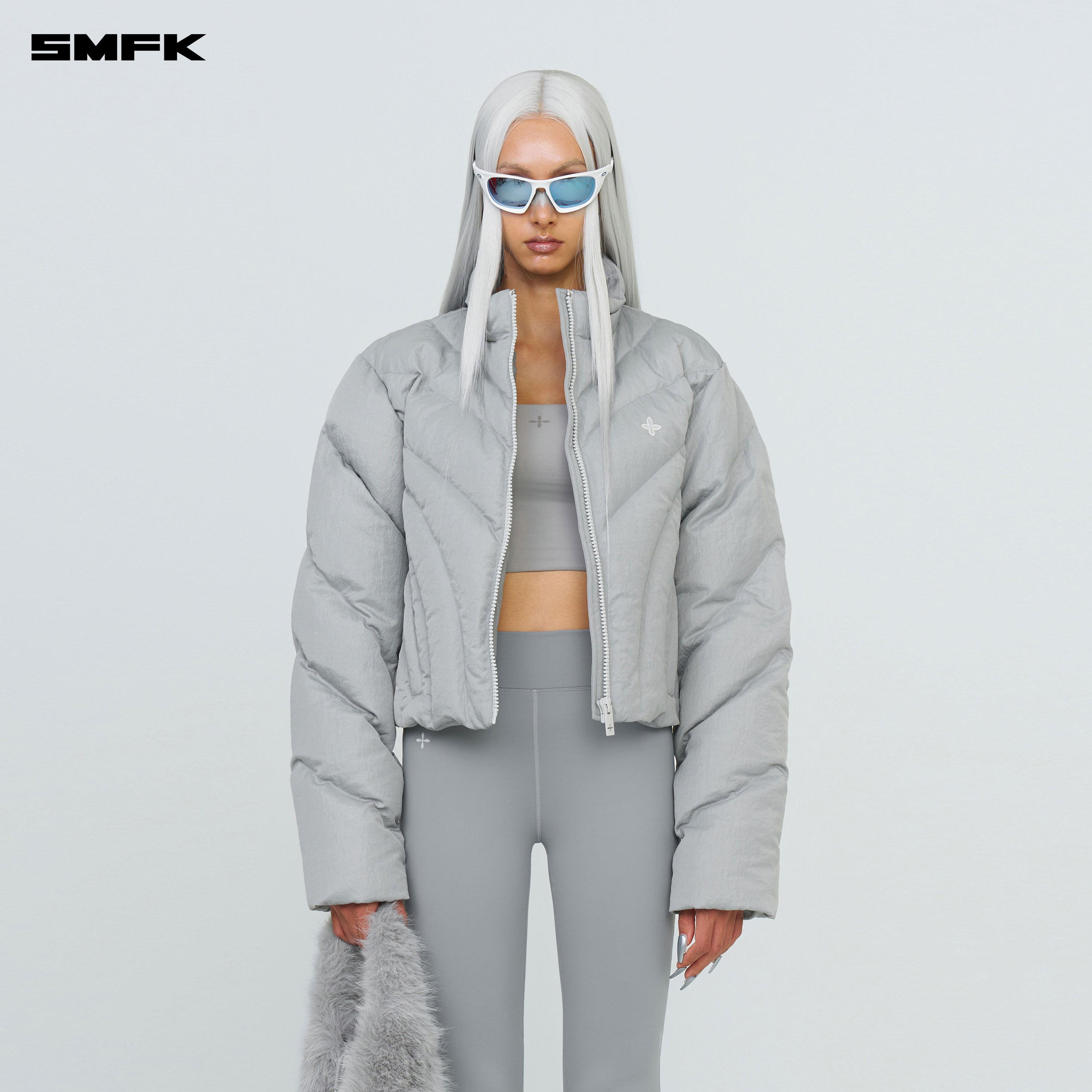 FUTURE Storm Down Puff Jacket In Gray – SMFK Official