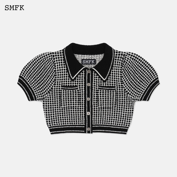 Campus Black And White Checkered Polo | SMFK Official