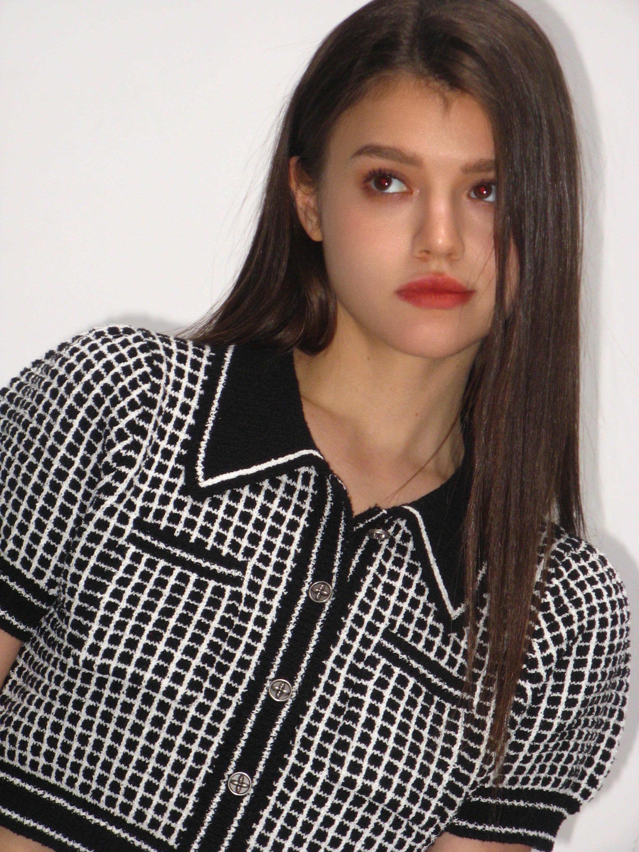 Campus Black And White Checkered Polo | SMFK Official