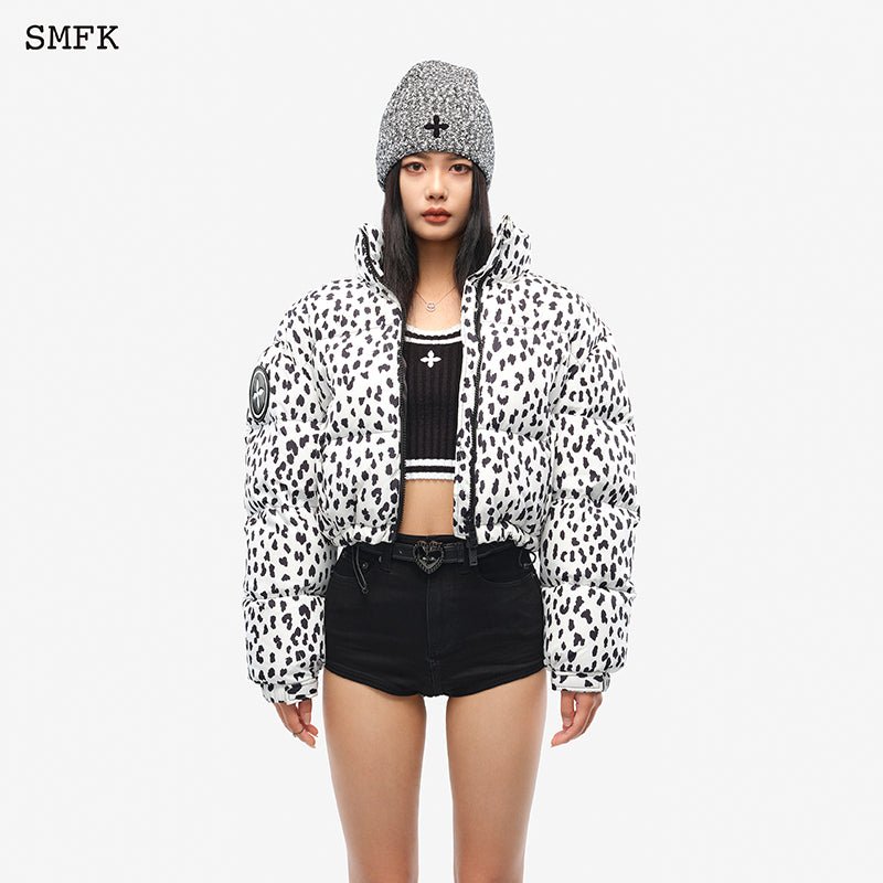 Short Body Down Jacket In Leopard Print – SMFK Official