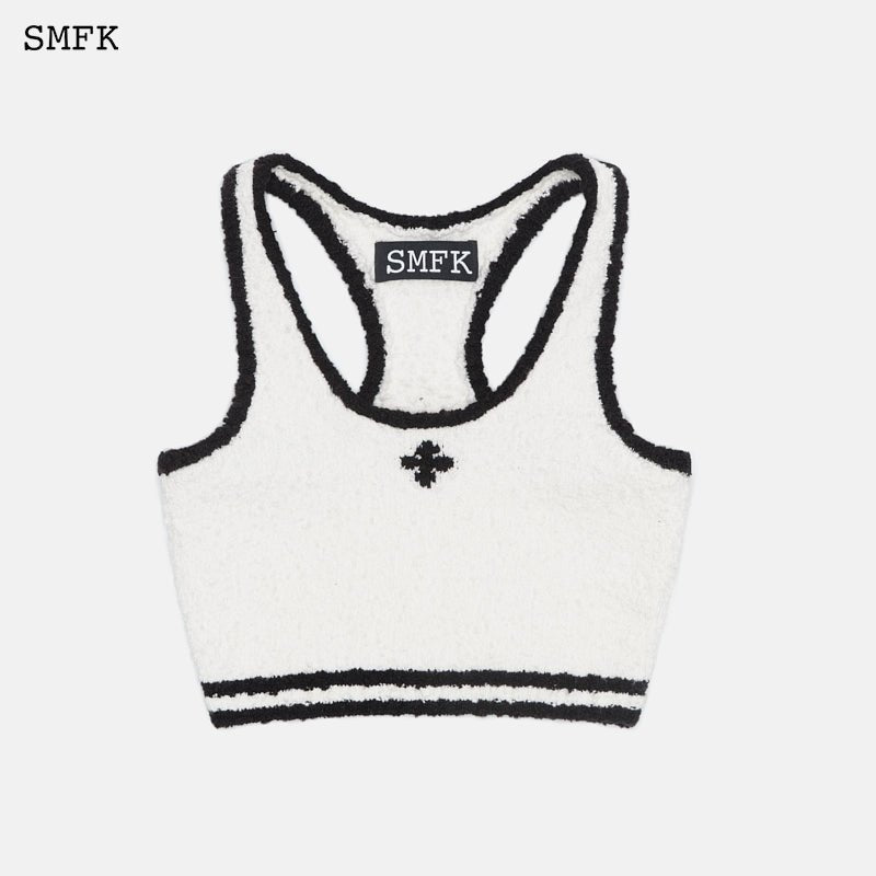 Vintage Campus Knit Vest White – SMFK Official