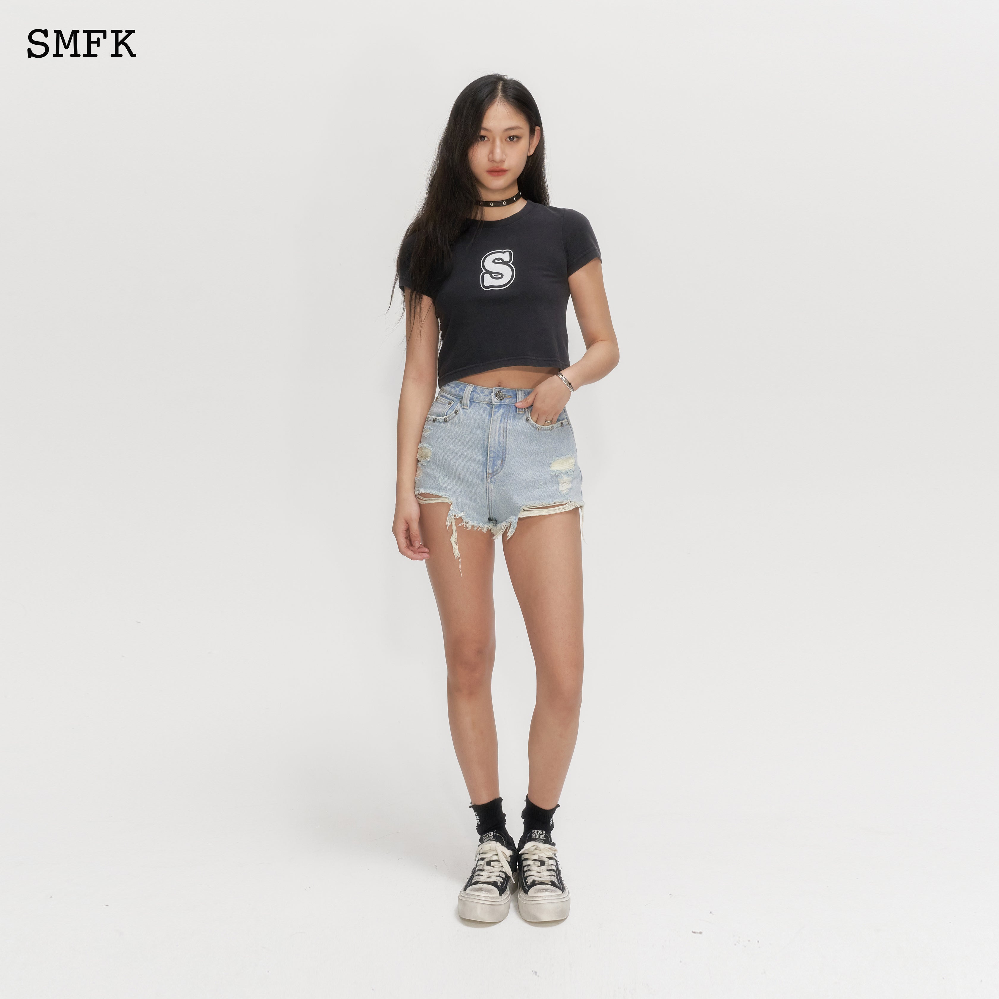 Wilderness Rock Blue Short Jeans – SMFK Official